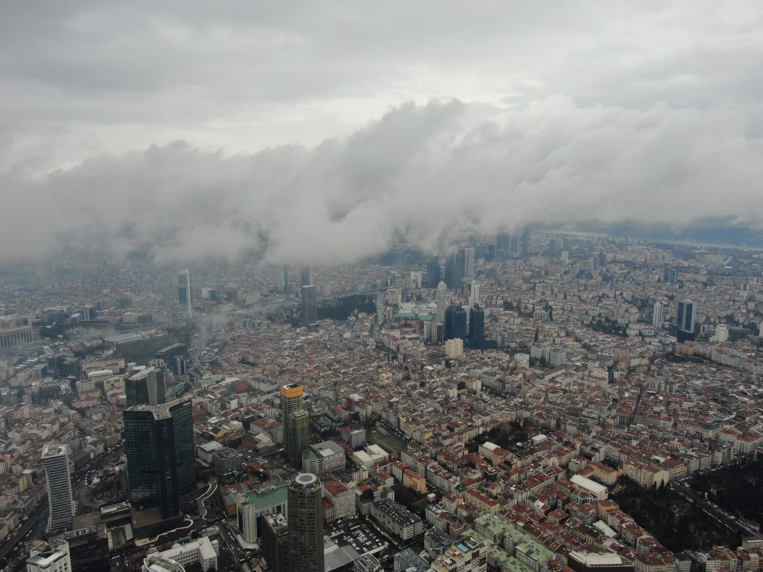 Aerial view after snowfall in İstanbul - IHA News