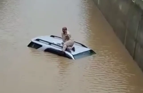 man trapped on flood waters rescued in india - IHA News