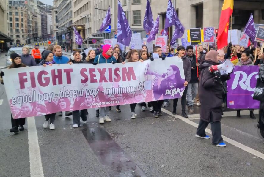 Violence Against Women Protested In Belgium Iha News